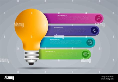 vector idea light bulb circle infographic template for graphs charts diagrams business