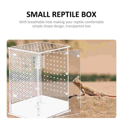 Upgraded Clear Acrylic Mantis Enclosure For Insect Breeding Reptile