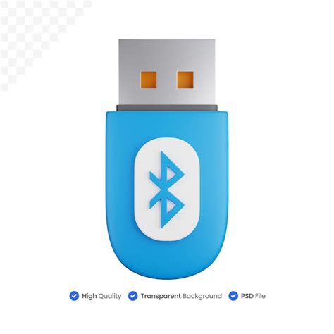 Premium Psd 3d Icon Illustration Bluetooth Usb Drive