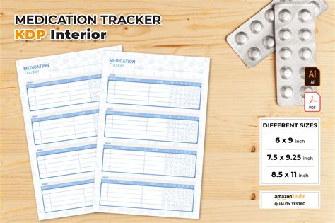 Medication Tracker Graphic By Jundi · Creative Fabrica