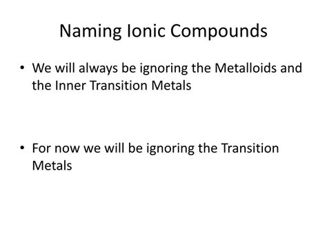 PPT Naming Ionic Compounds PowerPoint Presentation Free Download ID 2438479