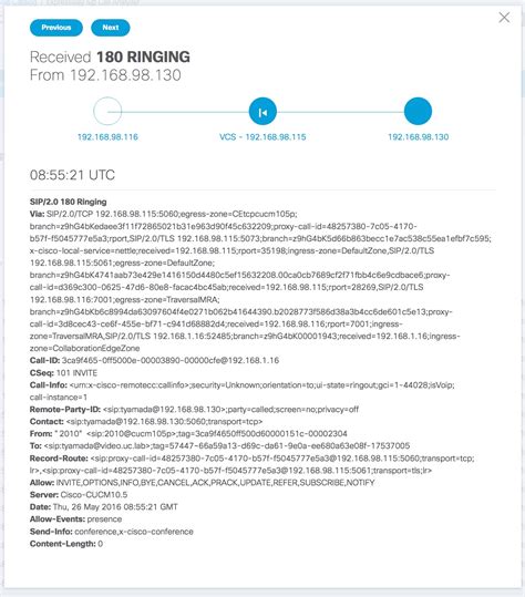 Expressway Sip Call Analyzer による Sip コールの解析 Cisco Community