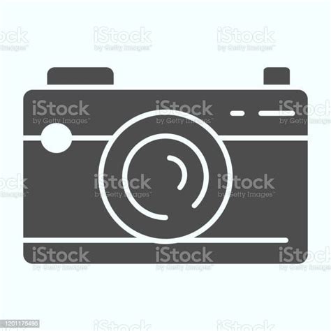 카메라 솔리드 아이콘입니다 흰색으로 격리된 사진 벡터 일러스트레이션을 기록하는 장치입니다 사진 카메라 문양 스타일 디자인 웹 및 응용 프로그램을 위해 설계 Eps 10 10