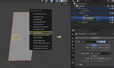 Modifiers Mirror Multiple Objects At Once Without Rotation Blender Stack Exchange