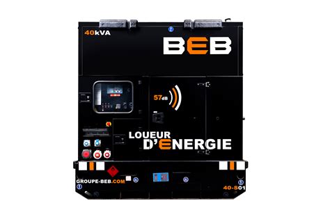 Location Groupe électrogène 44kva Super Silencieux Beb