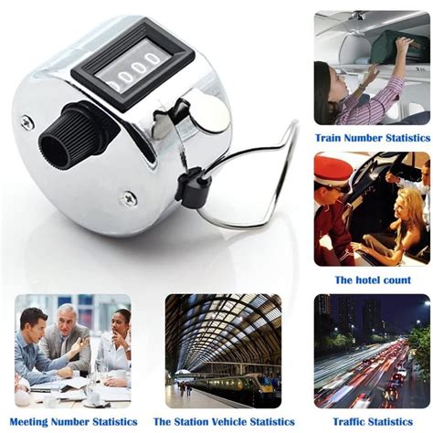 4 Digit Clicker Counter Metal Hand Tally Counters Clicker For Counting Golf Scoring Shopee