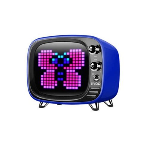 Divoom Tivoo Wireless Bluetooth 5 0 Retro Tv Speaker Portable Tf Card Small Alarm Clock Mini App