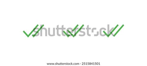 Simple Double Tick Checklist Icon Double Stock Vector Royalty Free 2515841501 Shutterstock