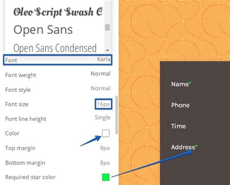 Theme Settings Styling Your Web Forms FormBuilder Help