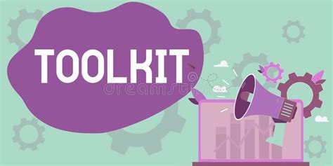 Conceptual Display Toolkit Business Approach Set Of Tools Kept In A