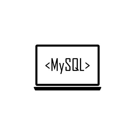 Laptop Mysql Vector Icon Illustration 23278802 Vector Art At Vecteezy