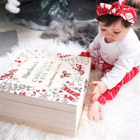 Personalised Christmas Eve Box Adult Christmas Design The Laser Boutique
