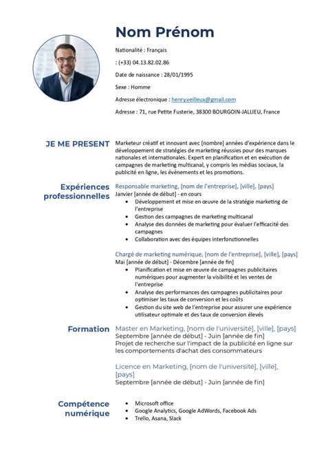 4 Modèles De Cv Europass Word A Télécharger Gratuitement Getyourcv