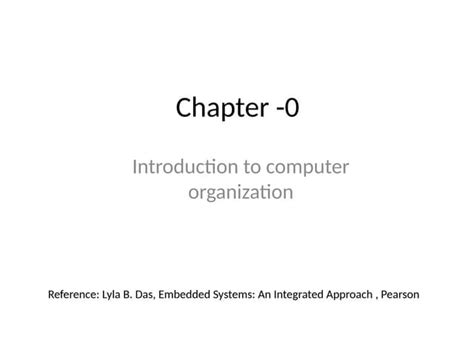 Embedded Design And Systemchapter 0pptx