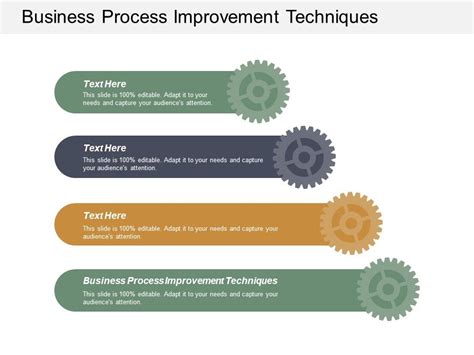 Business Process Improvement Techniques Ppt Powerpoint Presentation Gallery Visual Aids Cpb