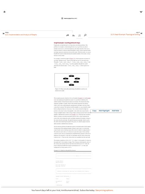 114 Graph Example Counting Network Hops Mastering Algorithms With