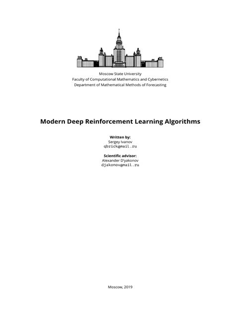 Moderndeepreinforcementlearningalgorithms Pdf Applied