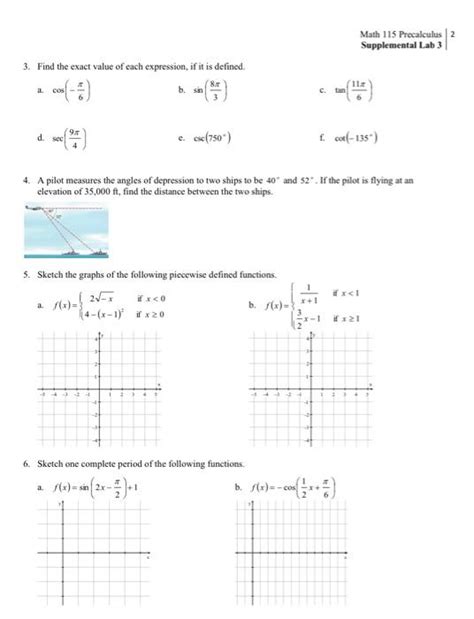 Solved Begin{tabular}{l L} Math I15 Precalculus And 1