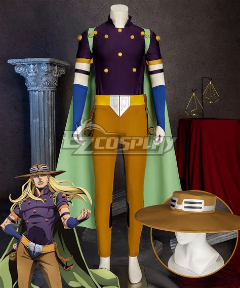 Jojos Bizarre Adventure Steel Ball Run Anime Gyro Zeppeli Cosplay Costume