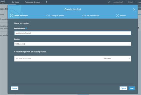 Creating AWS S3 Buckets AWS GeekTechStuff