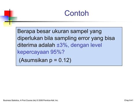 Bab 8 Estimasi Interval Kepercayaanpptx Bab 8 Estimasi Interval Kepercayaanpptx