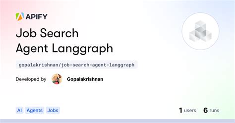 Job Search Agent Langgraph Api Deprecated · Apify