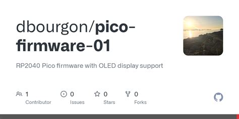 GitHub Dbourgon Pico Firmware RP Pico Firmware With OLED Display Support