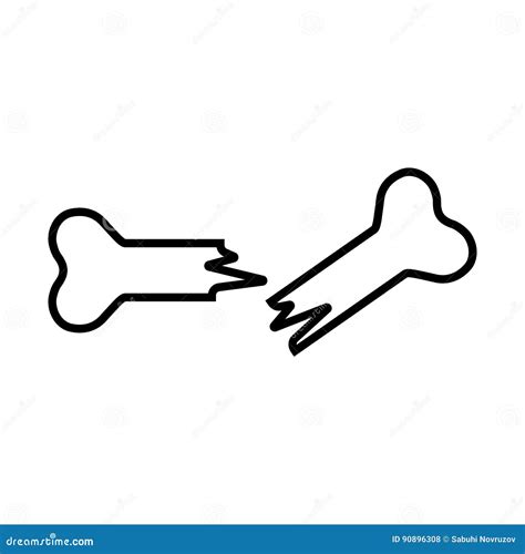 Hip Fracture Icon Vector Illustration 85828650