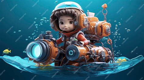 Premium Ai Image Underwater Mapping By 3d Characters