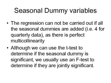 Dummy Variables Introduction Discuss The Use