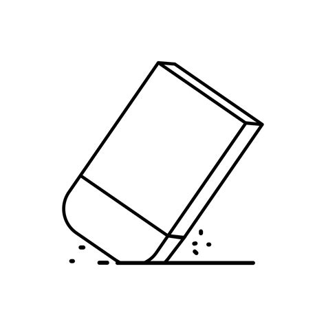 School Eraser Erase Office Rubber Tool Isolated Delete Object 11403398 Vector Art At
