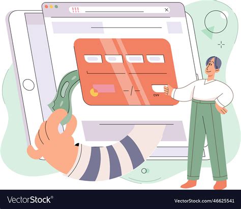 Cyber Criminal Stealing Privacy Account Royalty Free Vector