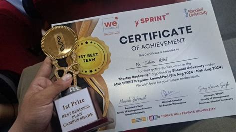 thrilled to share that me with my team won at startup bootcamp organized… tushar attri 14