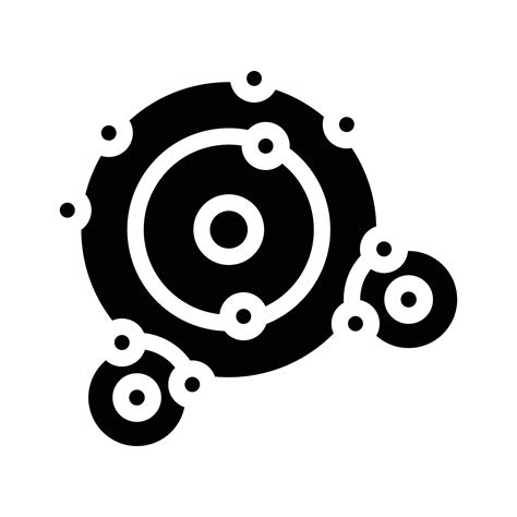 Connection Molecular Structure Glyph Icon Vector Illustration 20669941 Vector Art At Vecteezy