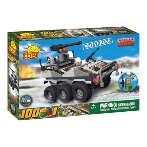 Small Army 100 Piece Wolverine Military Vehicle Construction Set