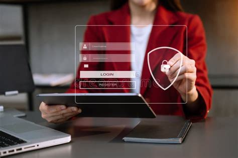 Cyber Security Concept Login User Identification Information Security And Encryption Secure