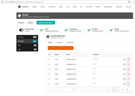 [web tools] adding new data button does not work on model data listing