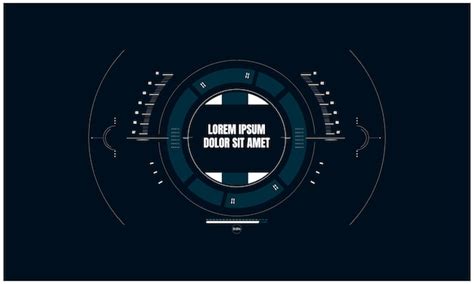 Premium Vector Sci Fi Hud Interface Templet Design