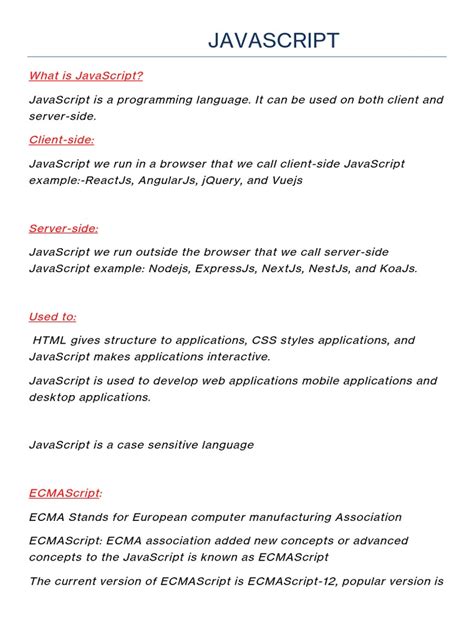 javascript notes pdf java script anonymous function