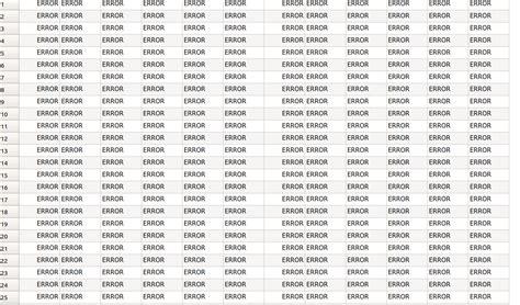 qgis error written in all fields in attribute table of a view coming
