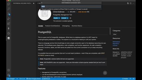 Getting Started With The Postgresql Extension For Vs Code Youtube