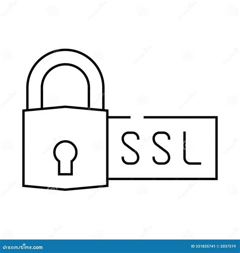 SSL Secure Sockets Layer Blue Stroked Stripes Stock Photography CartoonDealer Com