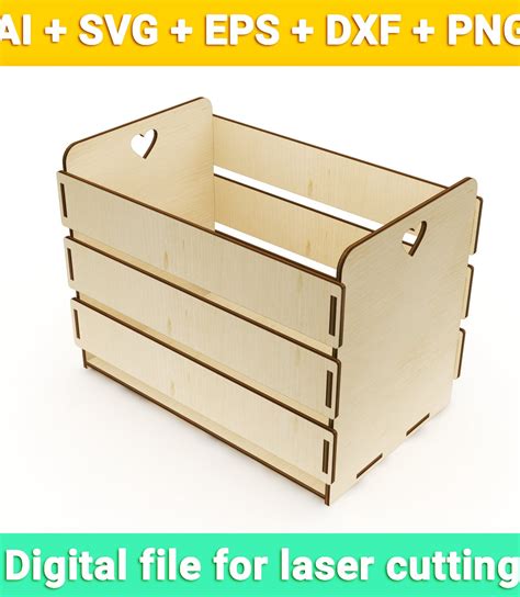 Box With A Heart Vector For CNC Svg Vector File