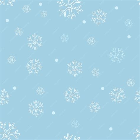 Premium Vector Vector Seamless Winter Pattern Backround Of Snowflakes