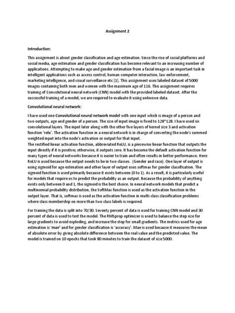 Assignment 2 Pdf Artificial Neural Network Statistical Classification