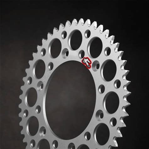 Renthal Rear Sprocket Mx Ultralight Grooved Sil 48t 157u42048g Onc0