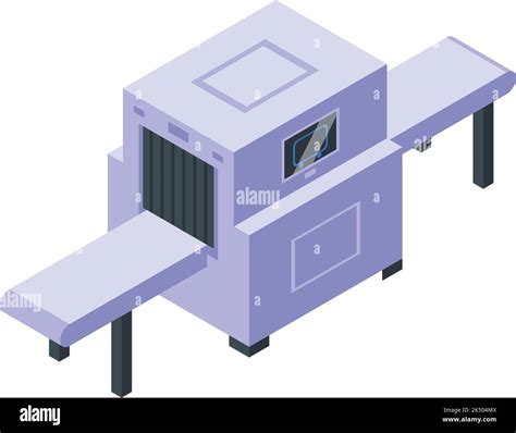 Xray Device Icon Isometric Vector Radiology Scan Human Hospital Stock