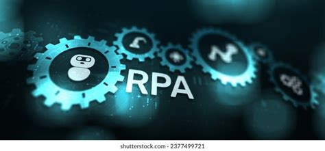 437 Rpa Robotic Process Automation Innovation Technology Concept On Virtual Screen Images Stock