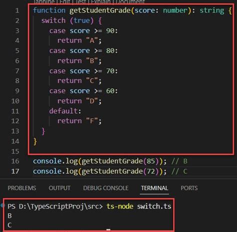 Understand Typescript Switch Statements