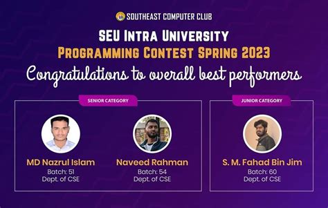 Congratulations Department Of Cse Southeast University